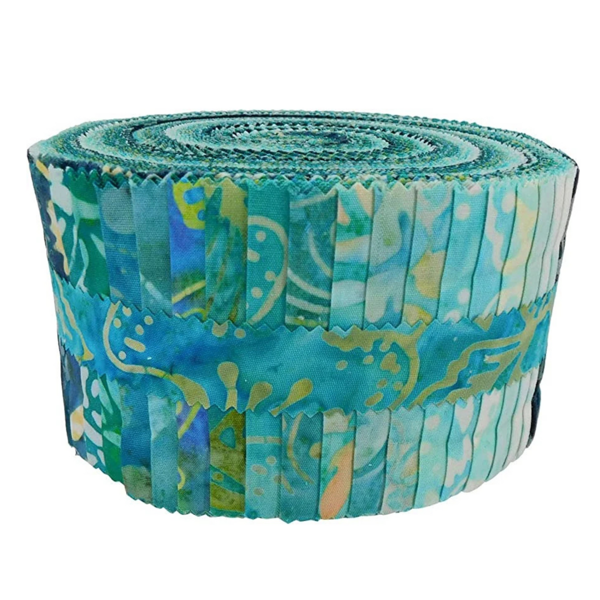 Maywood Studio - Java Batiks: Turquoise 2.5 Inch Strips 40 pc – Quilt ...