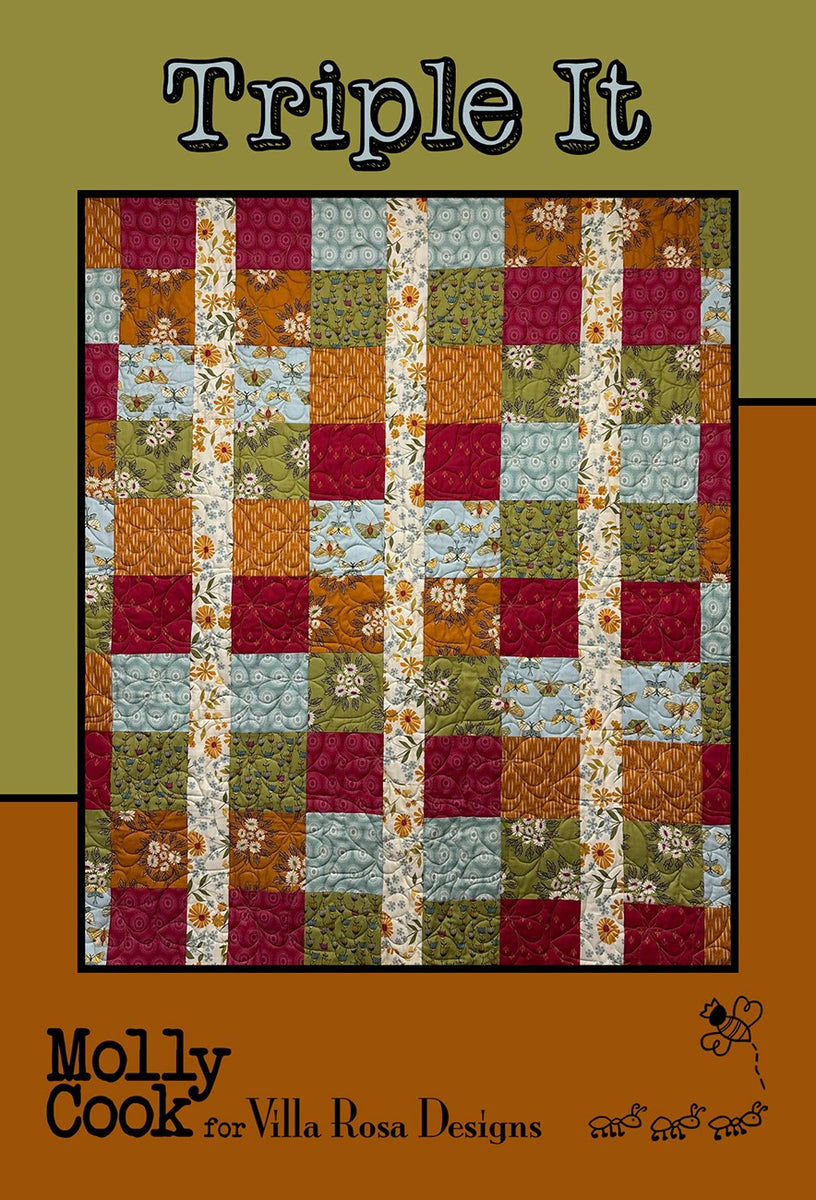 Triple It Quilt Pattern - Villa Rosa Designs – Quilt in a Day