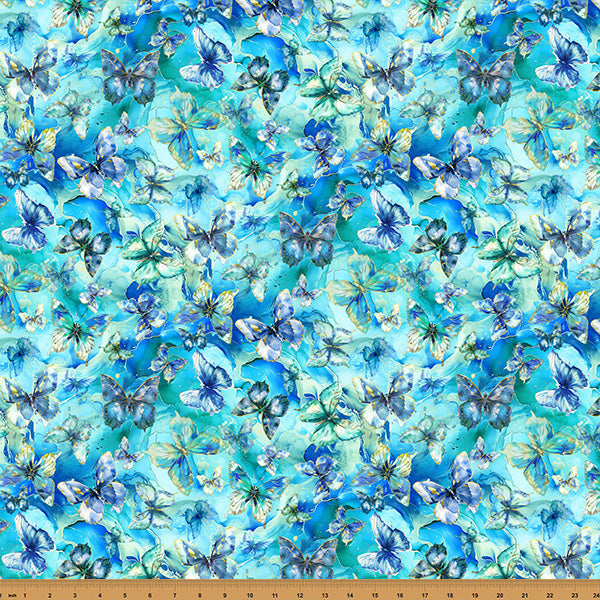 HOFFMAN - Flourish by the Hoffman Designers - Butterfly over Marble ...