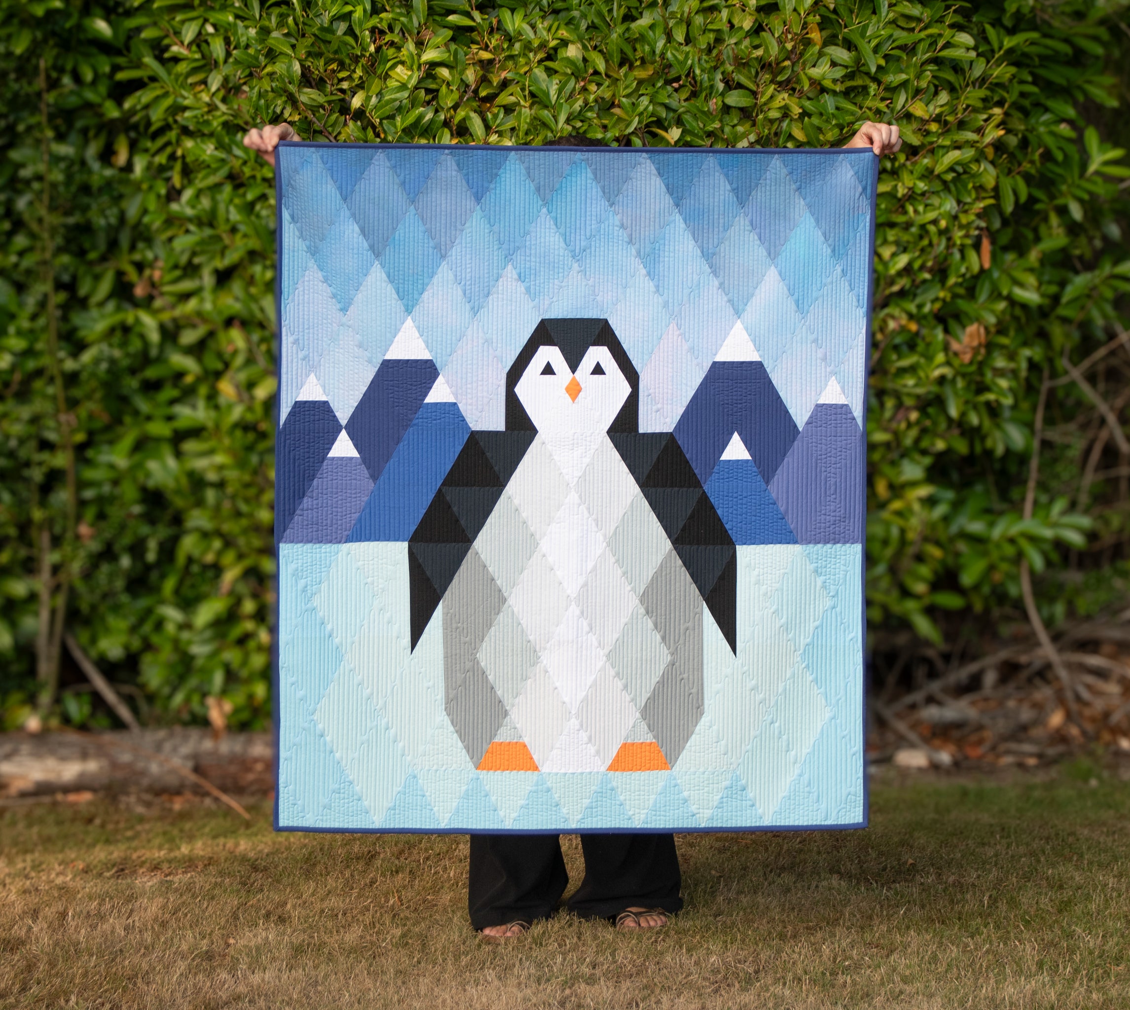 Percy the Penguin Quilt Pattern by Krista Moser – Quilt in a Day