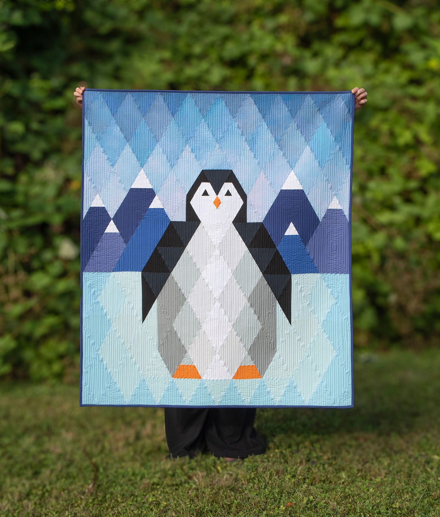 Percy the Penguin Quilt Pattern by Krista Moser – Quilt in a Day