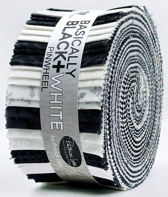 Northcott - Basically Black and White 2.5 Inch Pinwheel by Patrick Los ...