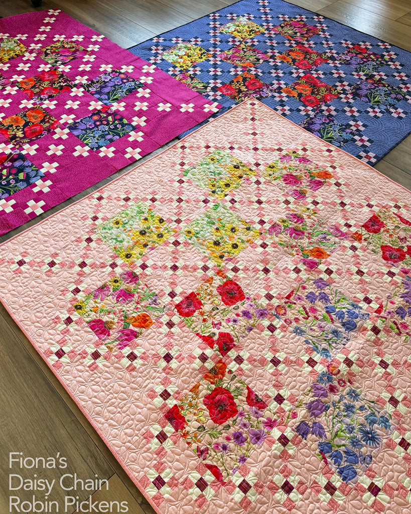 Fiona’s Daisy Chain Quilt Pattern by Robin Pickens – Quilt in a Day