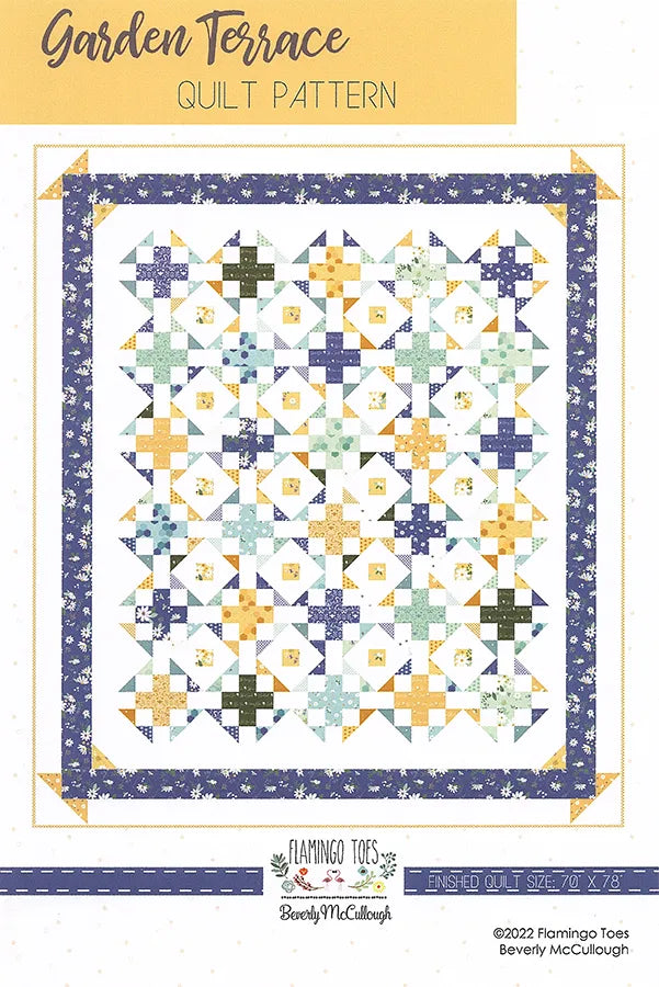 Garden Terrace Quilt Pattern by Flamingo Toes – Quilt in a Day