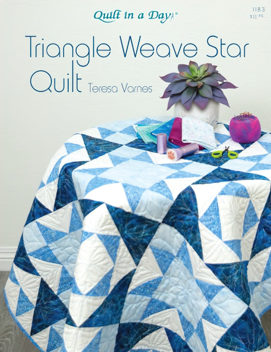 QIAD - Triangle Weave Star Pattern – Quilt in a Day