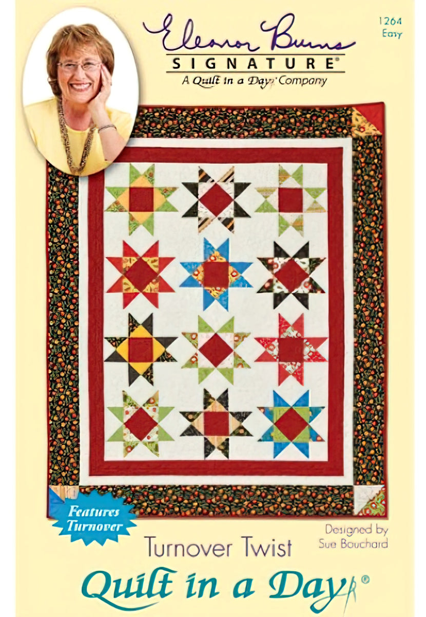 Turnover Twist: Eleanor Burns Signature Quilt Pattern 735272012641 ...