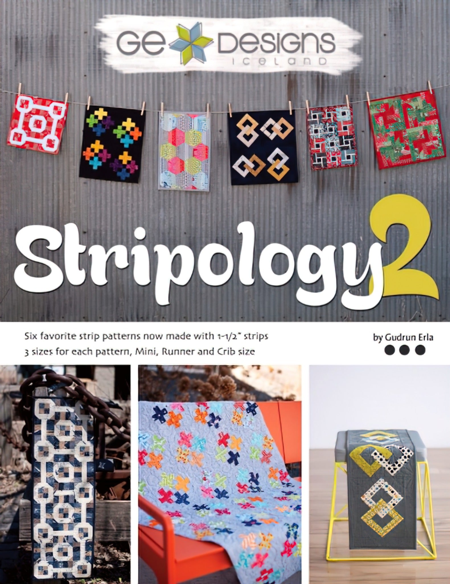 Stripology 2 Pattern Book by Gudrun Erla – Quilt in a Day