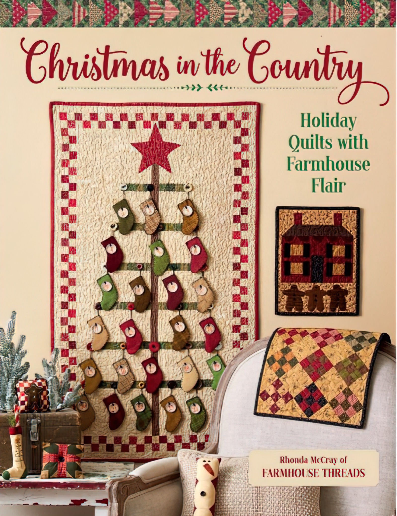 Christmas In The Country Book by Rhonda McCray – Quilt in a Day