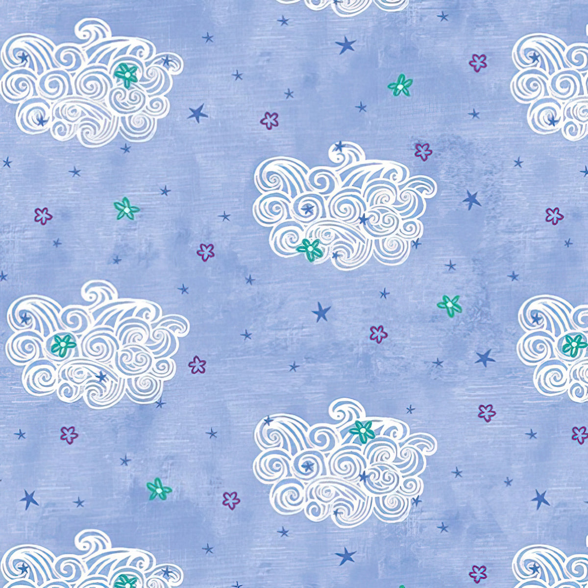 BENARTEX - Dreamers by Jessica Flick - Fantasy Clouds - Light Royal ...