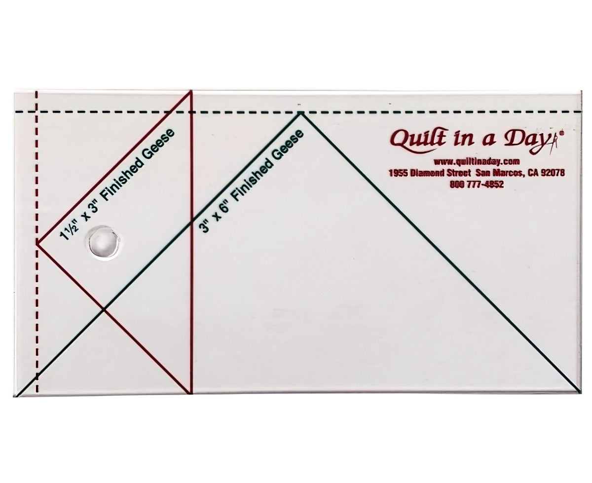 Small Flying Geese Ruler 3 X 6 by Quilt in a Day