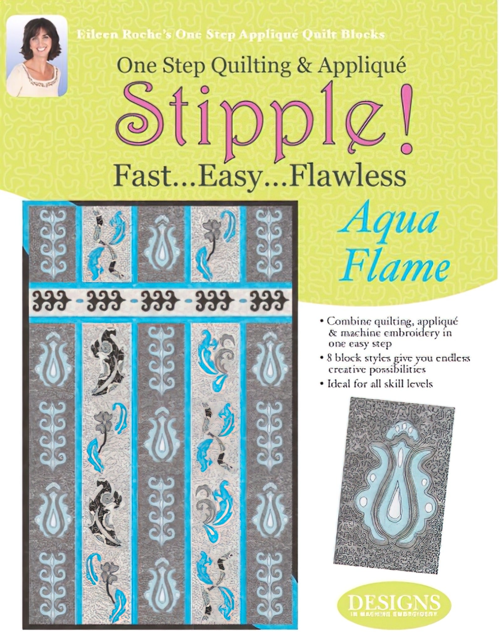 Clearance - Stipple! Quilt Blocks - Aqua Flame – Quilt in a Day