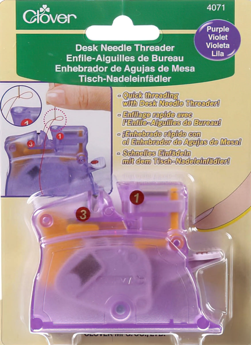 Purple Desk Needle Threader – Quilt in a Day
