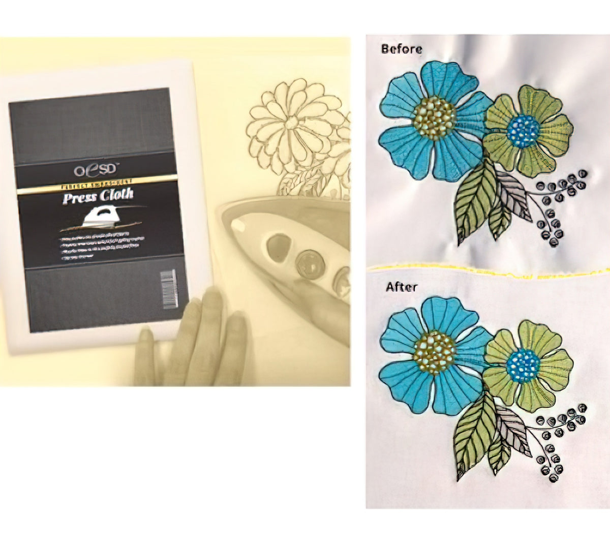 Perfect Embroidery Press Cloth by OESD – Quilt in a Day