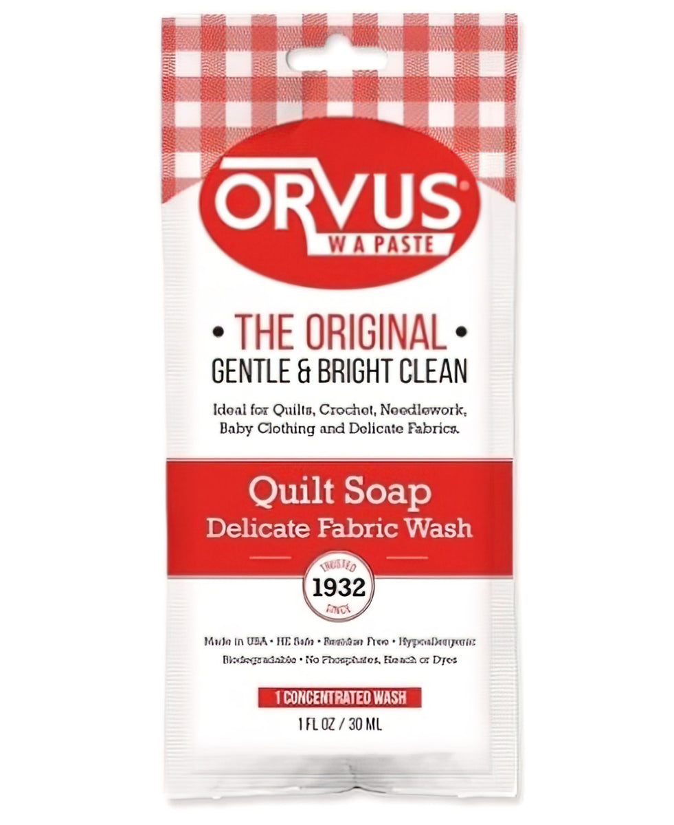 Orvus Quilt Soap Delicate Fabric Wash 1 fl oz – Quilt in a Day