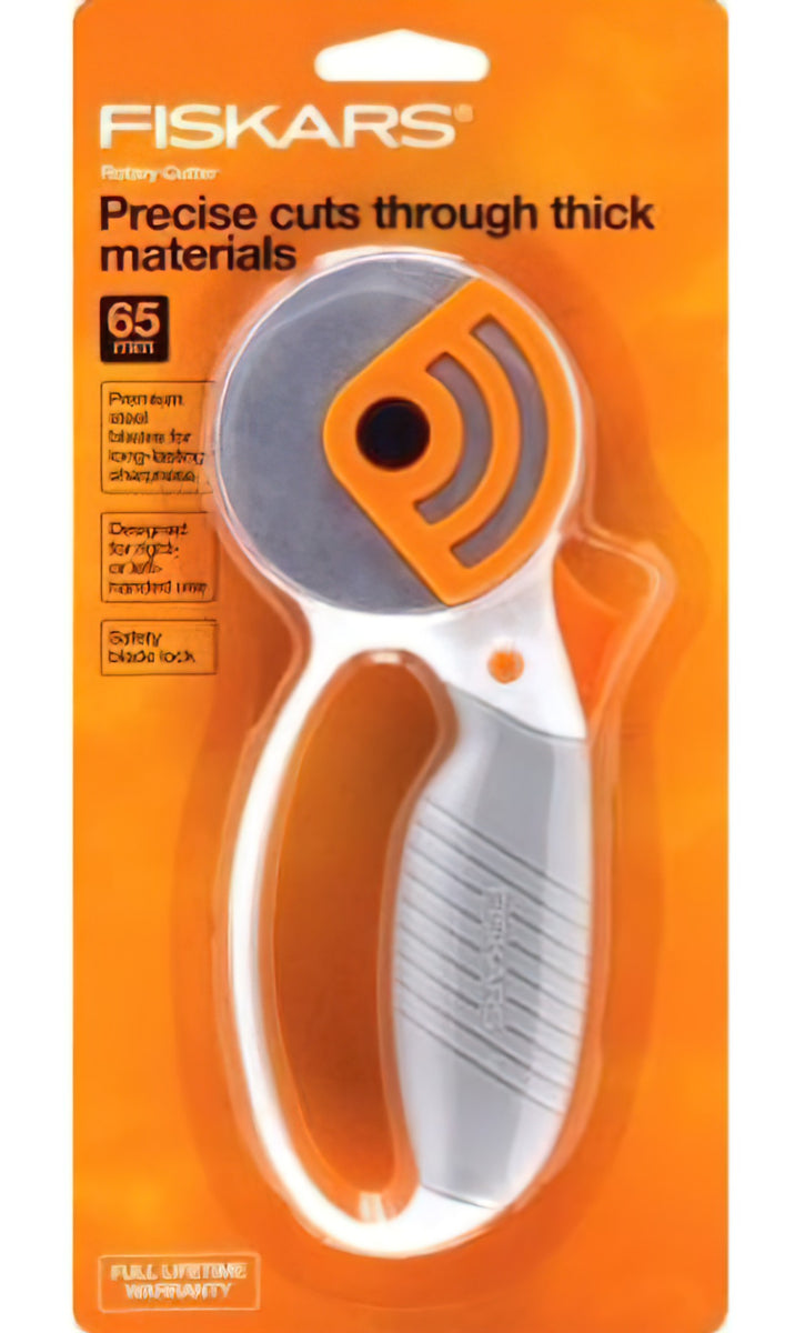 Fiskars 65mm Heavy Duty Comfort Loop Rotary Cutter – Quilt in a Day