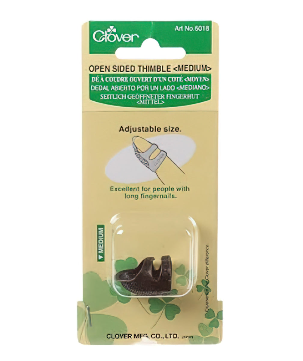 Clover Open Sided Thimble Size Medium – Quilt in a Day