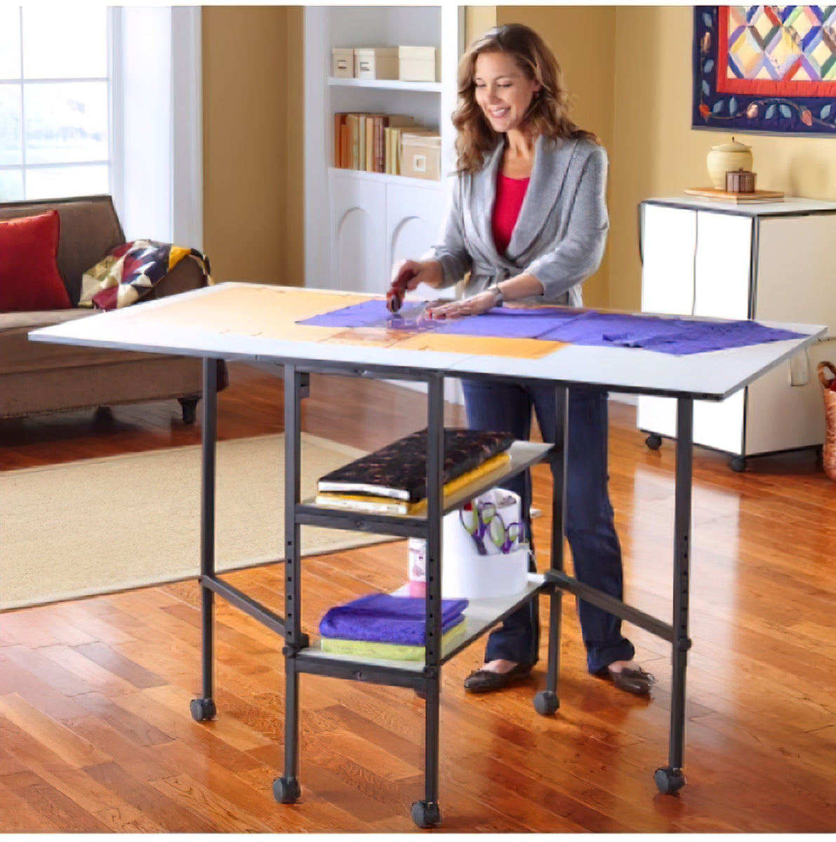 Sullivans USA - Adjustable Home Hobby Table – Quilt in a Day