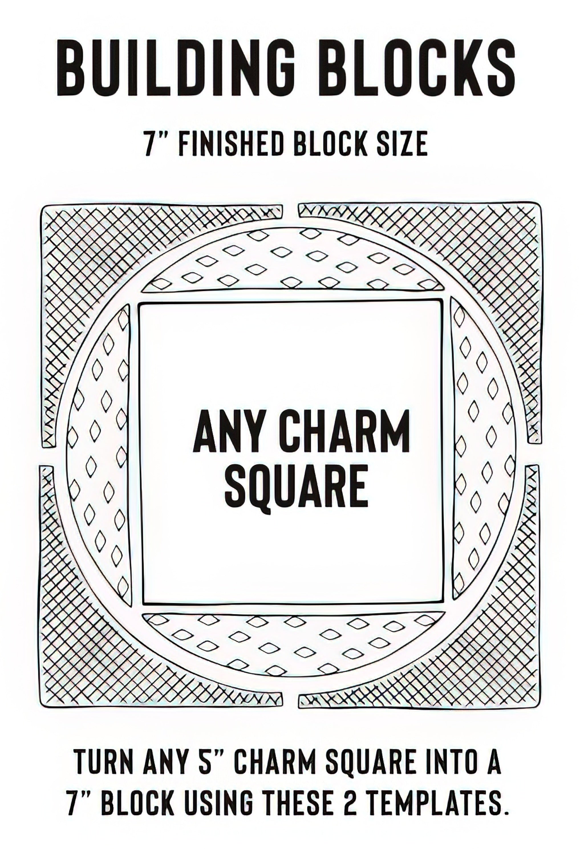 Charm Square Building Block - Acrylic Templates Only by Jen Kingwell D ...