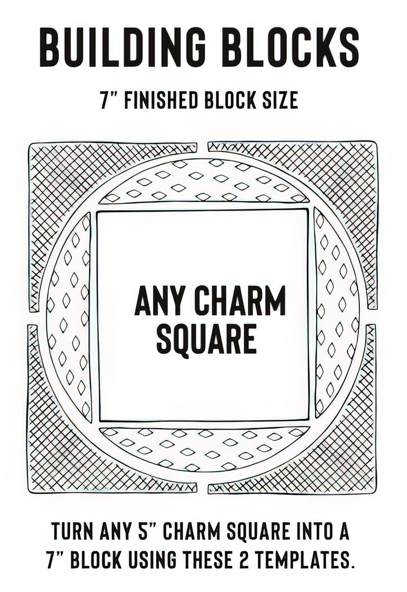 Charm Square Building Block - Acrylic Templates Only by Jen Kingwell D ...