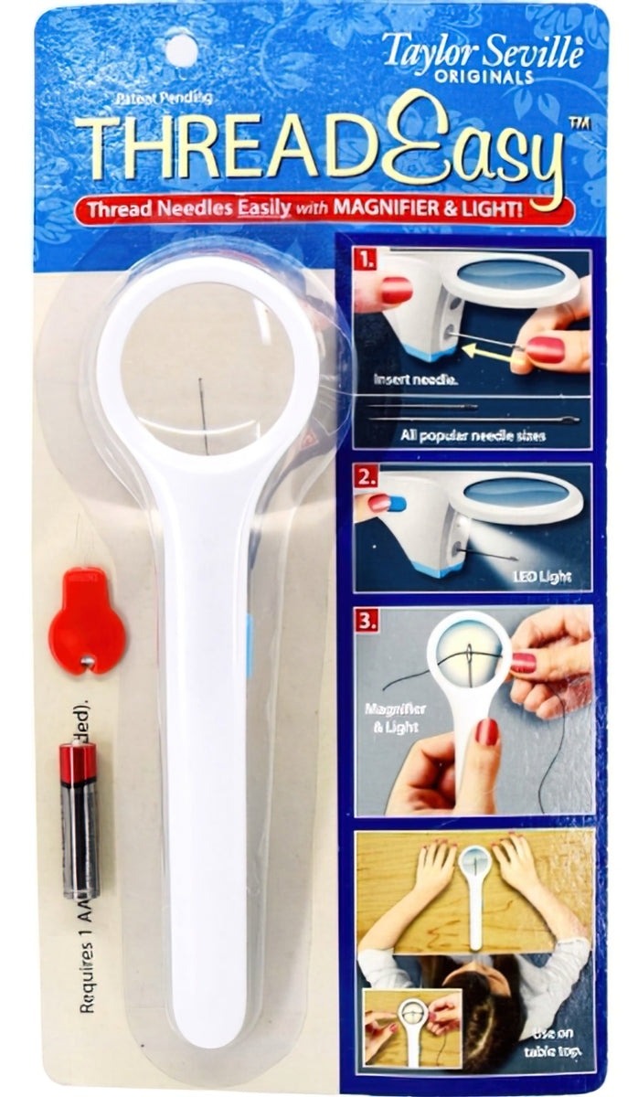 Magical Thread Easy Needle Threader w/Light & Magnifier by Taylor Sevi ...