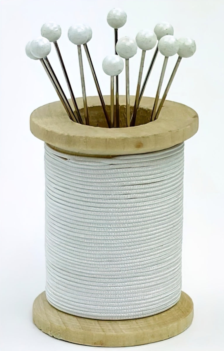Magnetic White Spool Pin Holder by Allary – Quilt in a Day