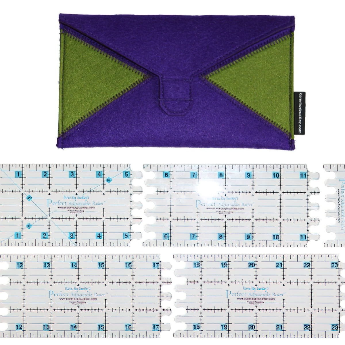 Karen Kay Buckley's - 3 inch Perfect Adjustable Ruler – Quilt in a Day
