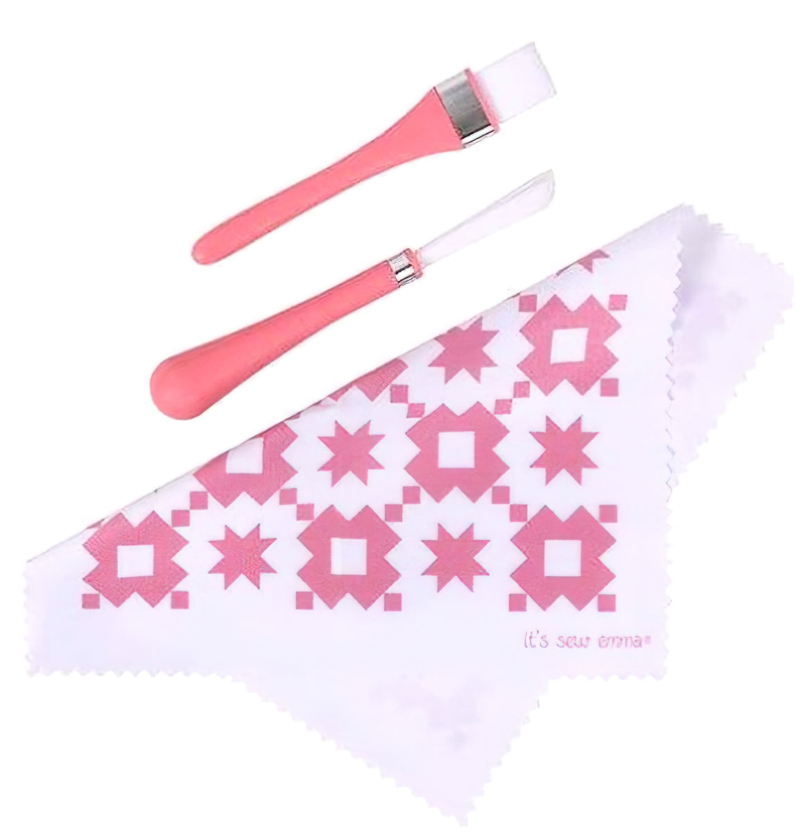 Oh Sew Clean - Pink Brush and Cloth Set by It's Sew Emma – Quilt in a Day