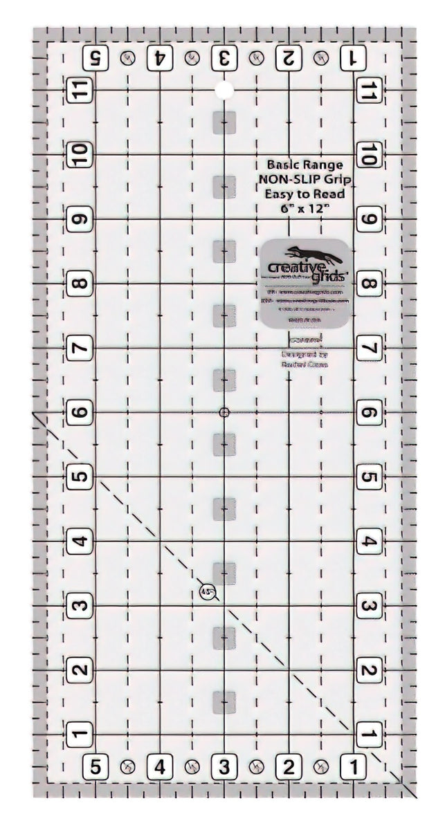 Creative Grids Basic Range 6in x 12in Rectangle CGRBR5 – Quilt in a Day