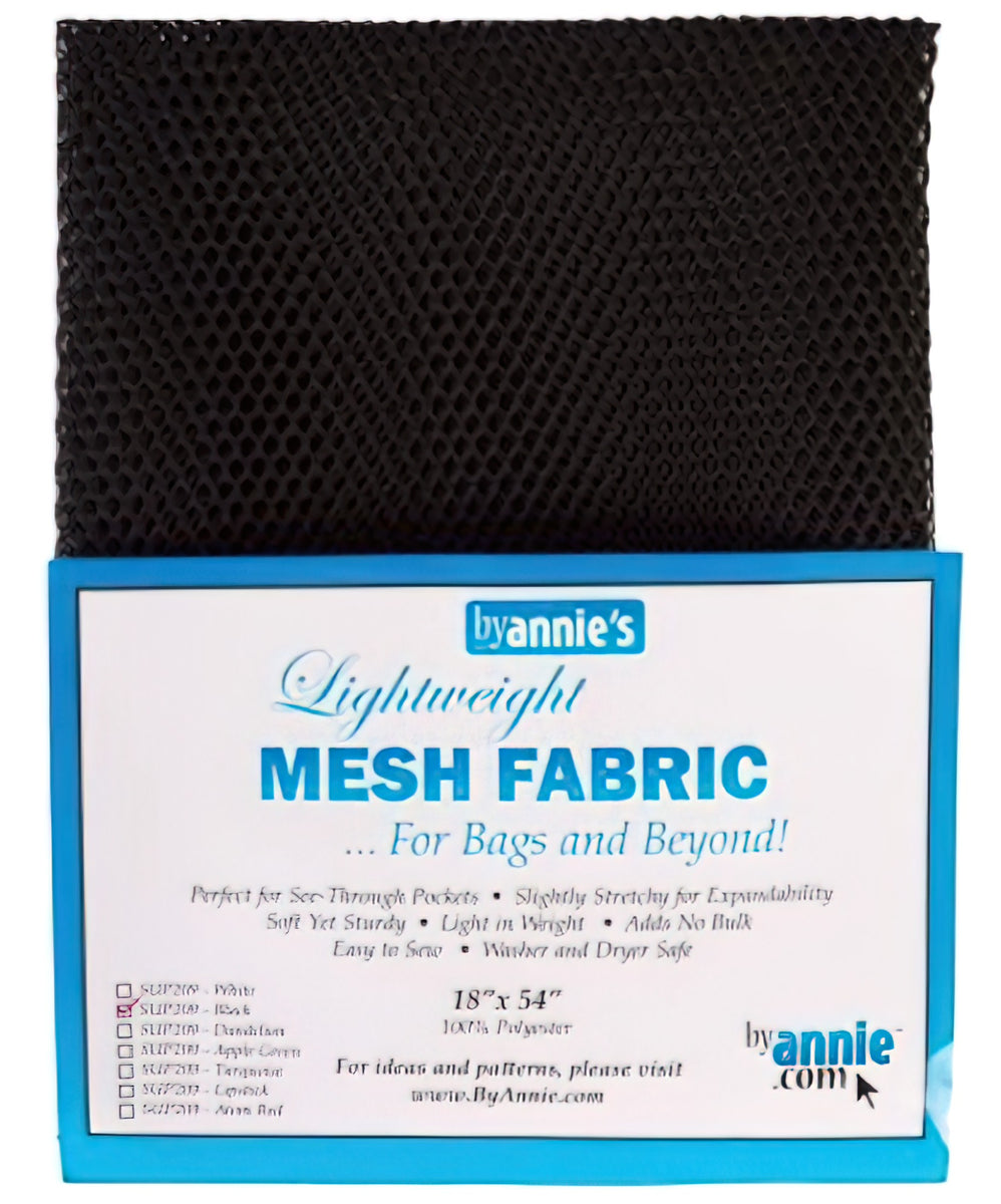 Black - Lightweight Mesh Fabric by Annie 18x54in – Quilt in a Day