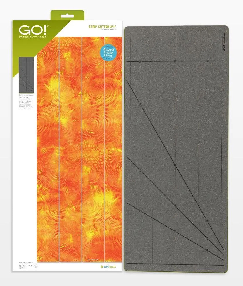 Accuquilt GO! Die 55053 Strip Cutter-2 1/4in. 4 Strips – Quilt in a Day