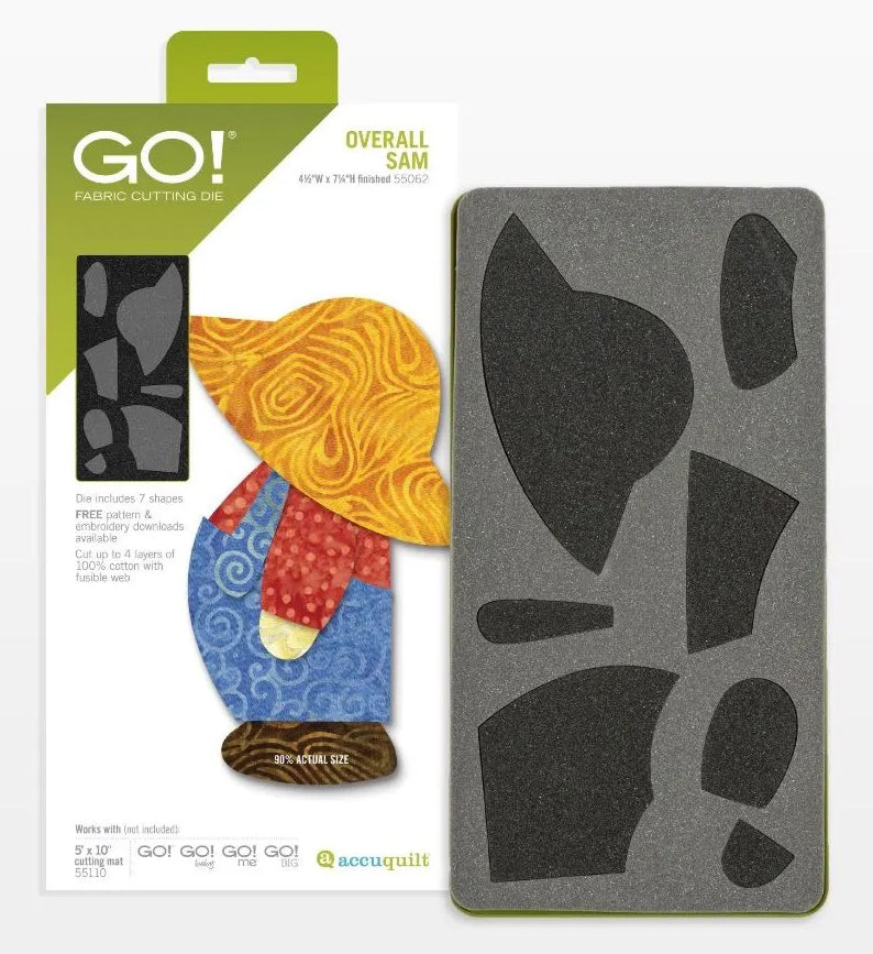 Accuquilt Die 55062 Overall Sam – Quilt in a Day
