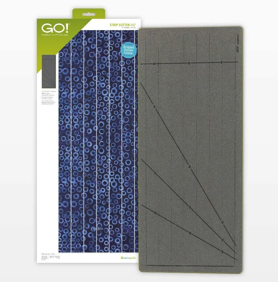 Accuquilt GO! Die 55109 Strip Cutter-1 1/4 in. 7 Strips – Quilt in a Day
