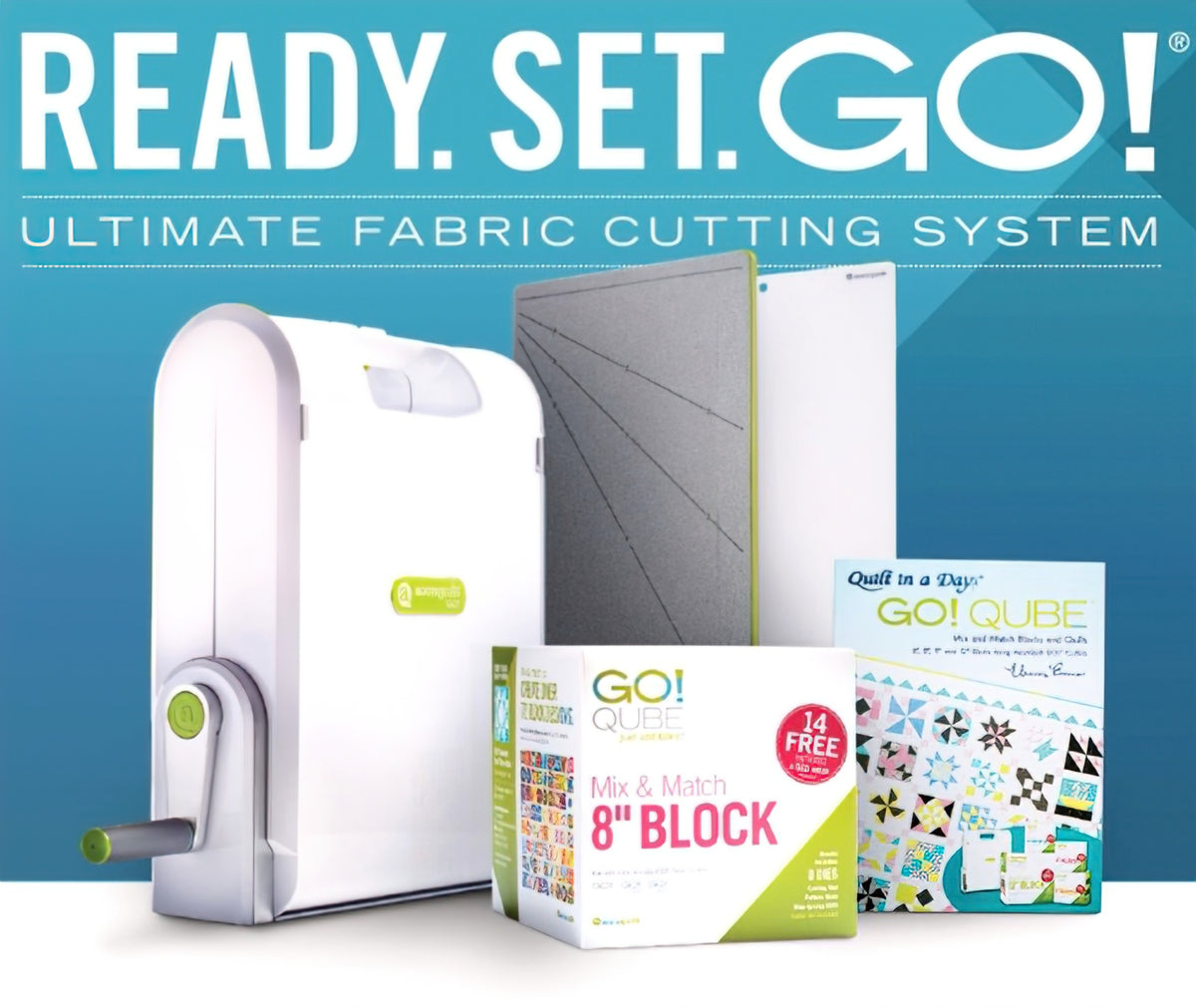 Accuquilt GO! Cutter 55700 Ready. Set. GO! Ultimate Fabric Cutting Sys ...
