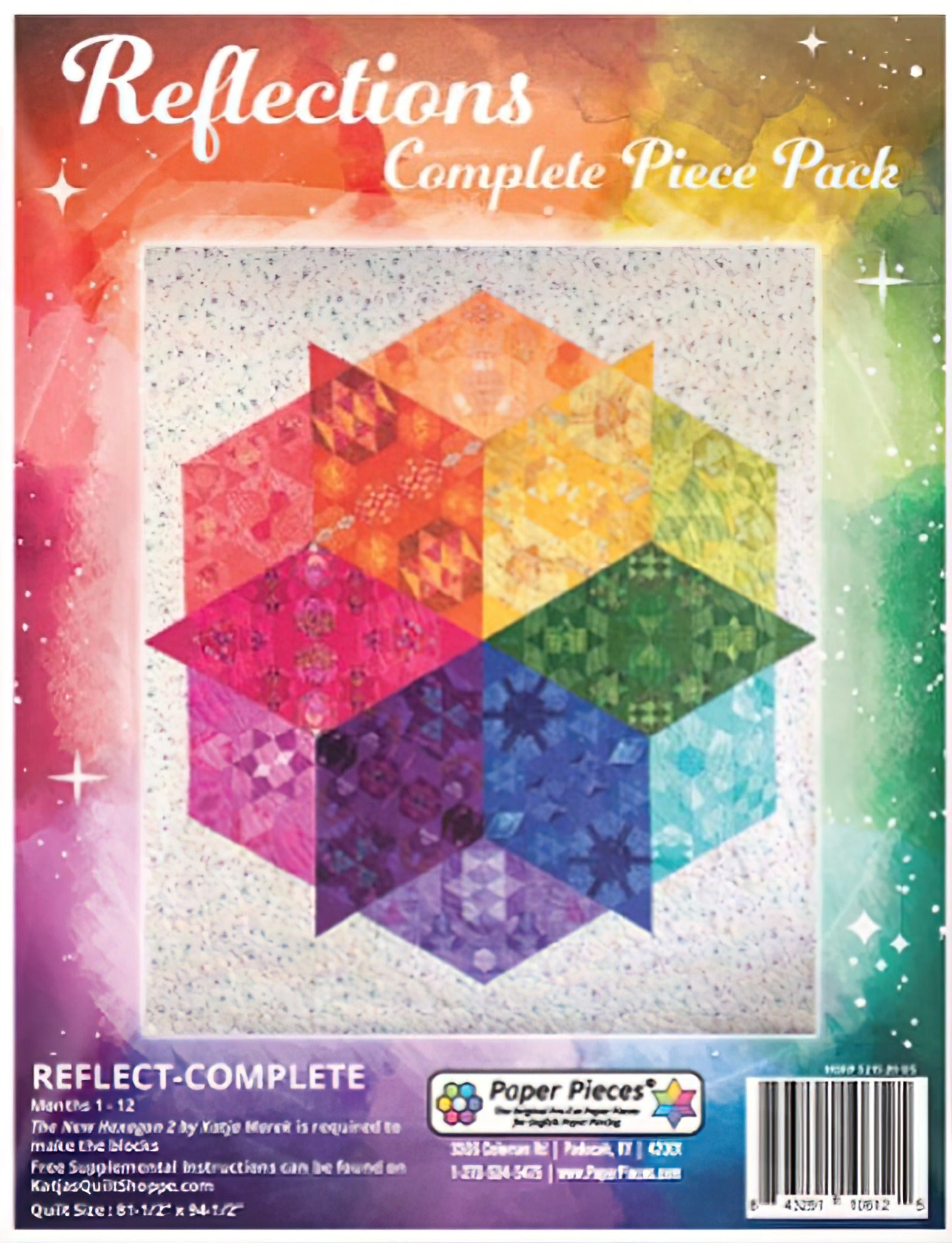 Reflections Quilt Along Complete Set by Paper Pieces – Quilt in a Day