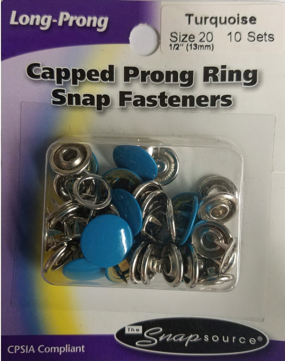 The Snap Source - Long-Prong Capped Prong Ring Snap Fasteners - Size 2 ...
