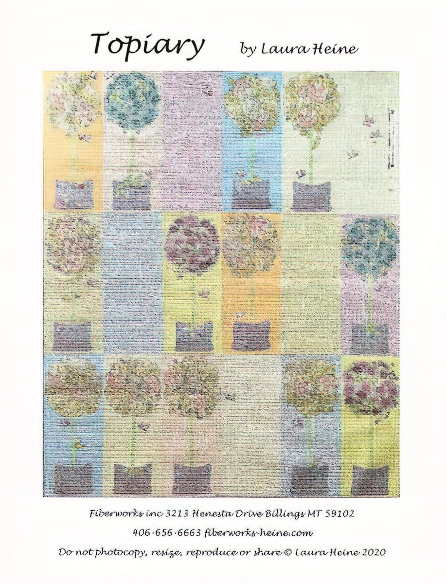 Topiary Collage Quilt Pattern by Laura Heine – Quilt in a Day