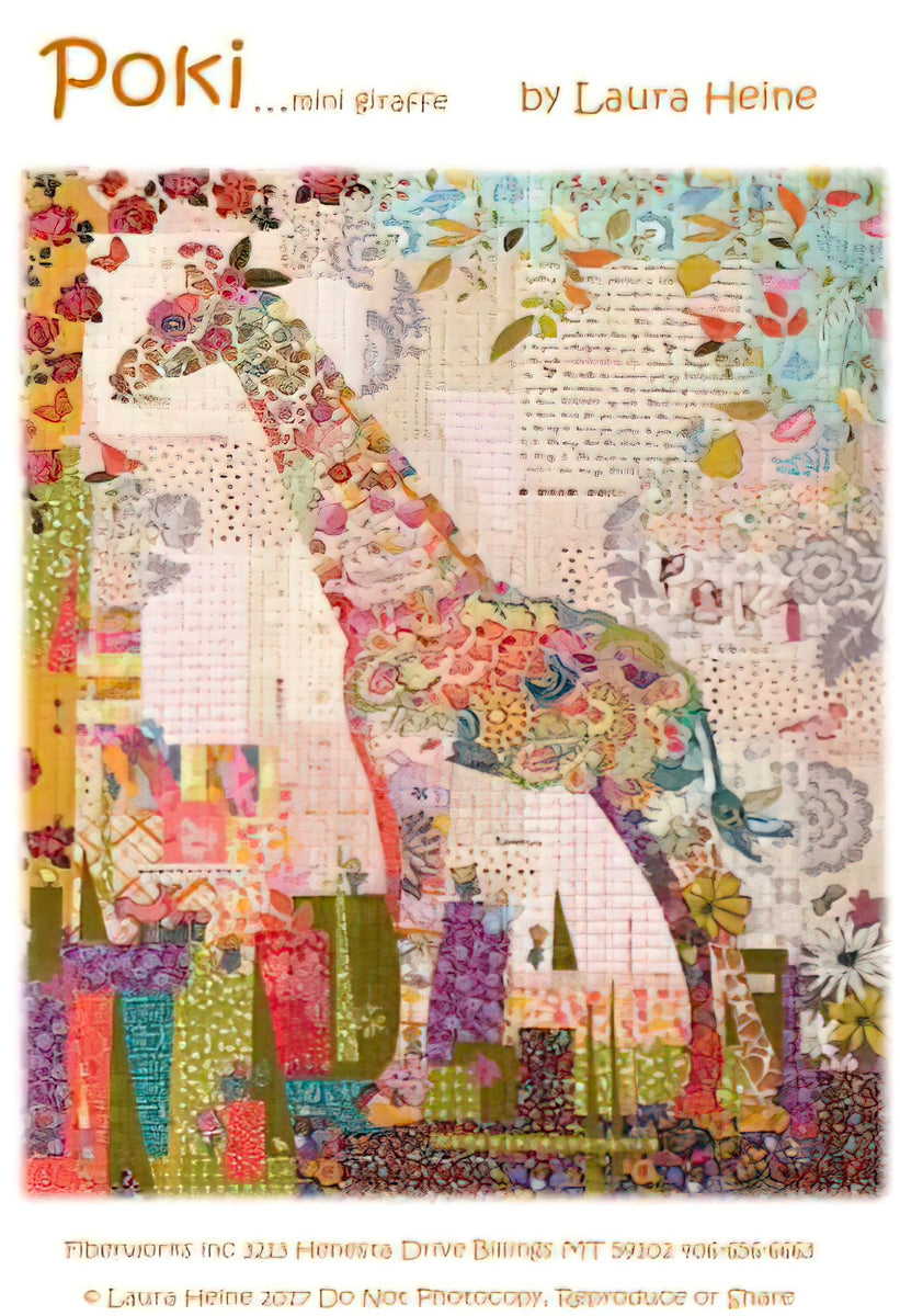 Poki Mini Giraffe Collage by Laura Heine – Quilt in a Day