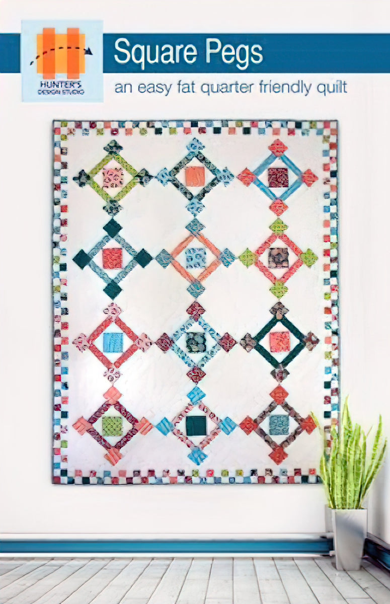 Square Pegs Quilt Pattern by Hunter's Design Studio – Quilt in a Day