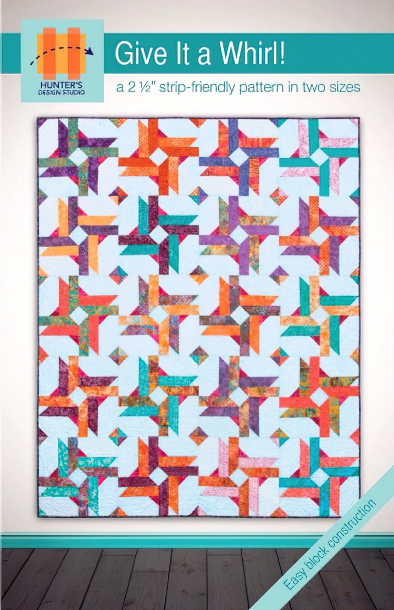 Give It a Whirl! Quilt Pattern by Hunter's Design Studio – Quilt in a Day