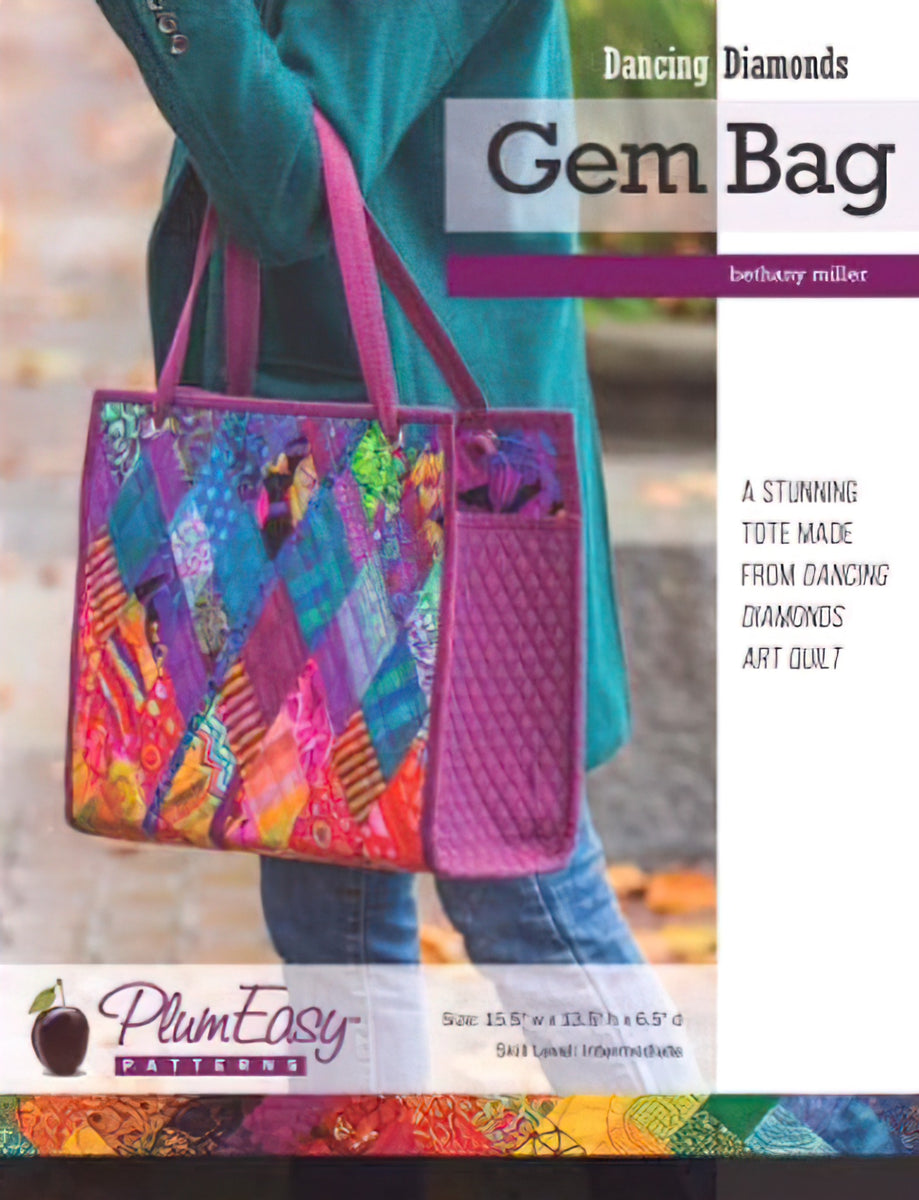 Dancing Diamonds Gem Bag by Plum Easy Patterns – Quilt in a Day
