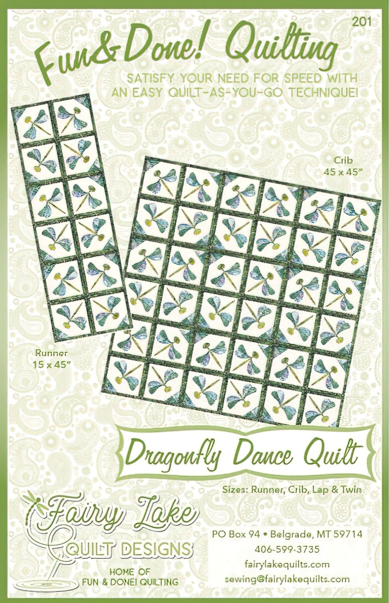 Fun & Done - Dragonfly Dance Quilt Pattern by Fairy Lake Quilt Design ...