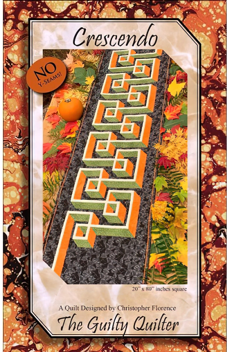 Crescendo Table Runner Pattern by The Guilty Quilter – Quilt in a Day