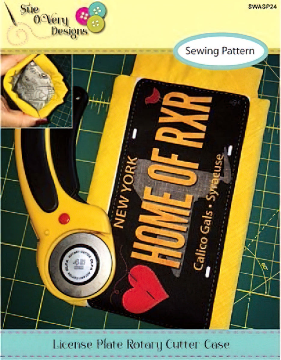 License Plate Rotary Cutter Case Pattern by Sue OVery Designs – Quilt ...