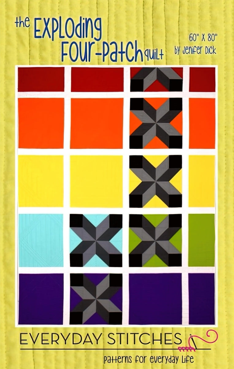 The Exploding Four Patch Quilt Pattern – Quilt in a Day