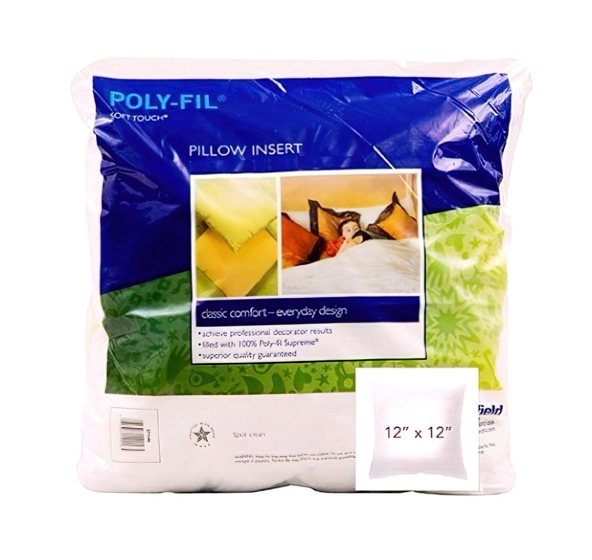 Poly-Fil Soft Touch 12 Inch Round Pillow Insert – Quilt in a Day