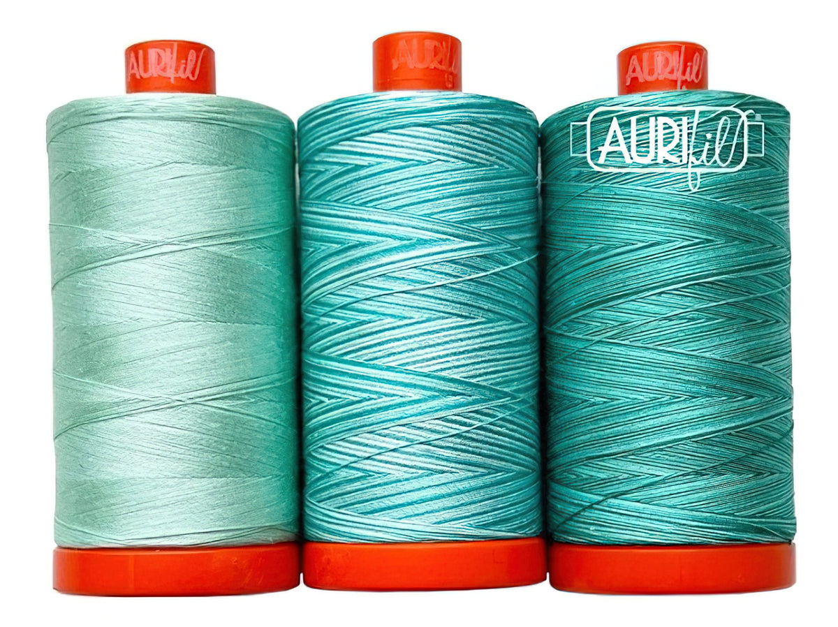 Freight Damaged - Aurifil - Jade Vine 2022 Color Builder 50wt 3pc Set ...