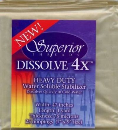 4X Dissolve Stabilizer Heavy Duty Water Soluble – Quilt in a Day