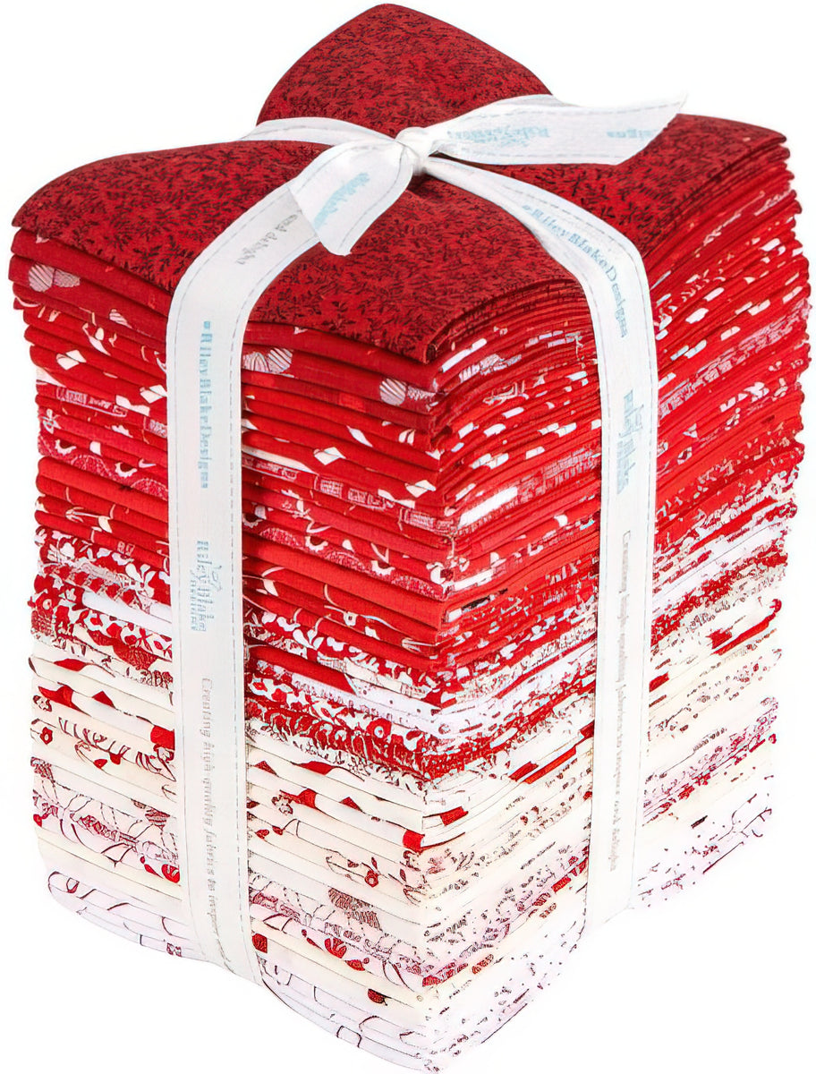 Riley Blake - Red Hot Fat Quarter Bundle 42 pcs – Quilt in a Day