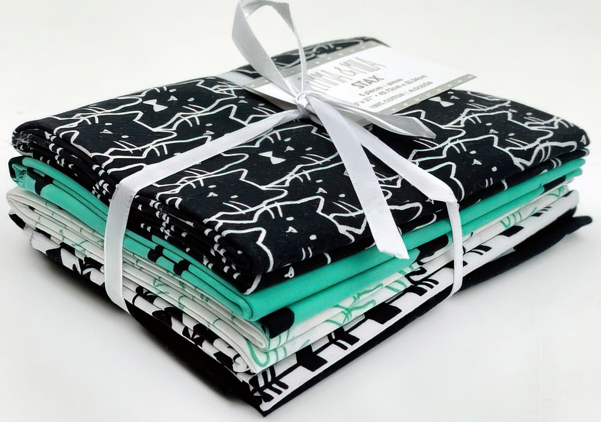Camelot Fabrics - Emma & Mila - Meow Fat Quarter Bundle (5 pcs) – Quilt ...