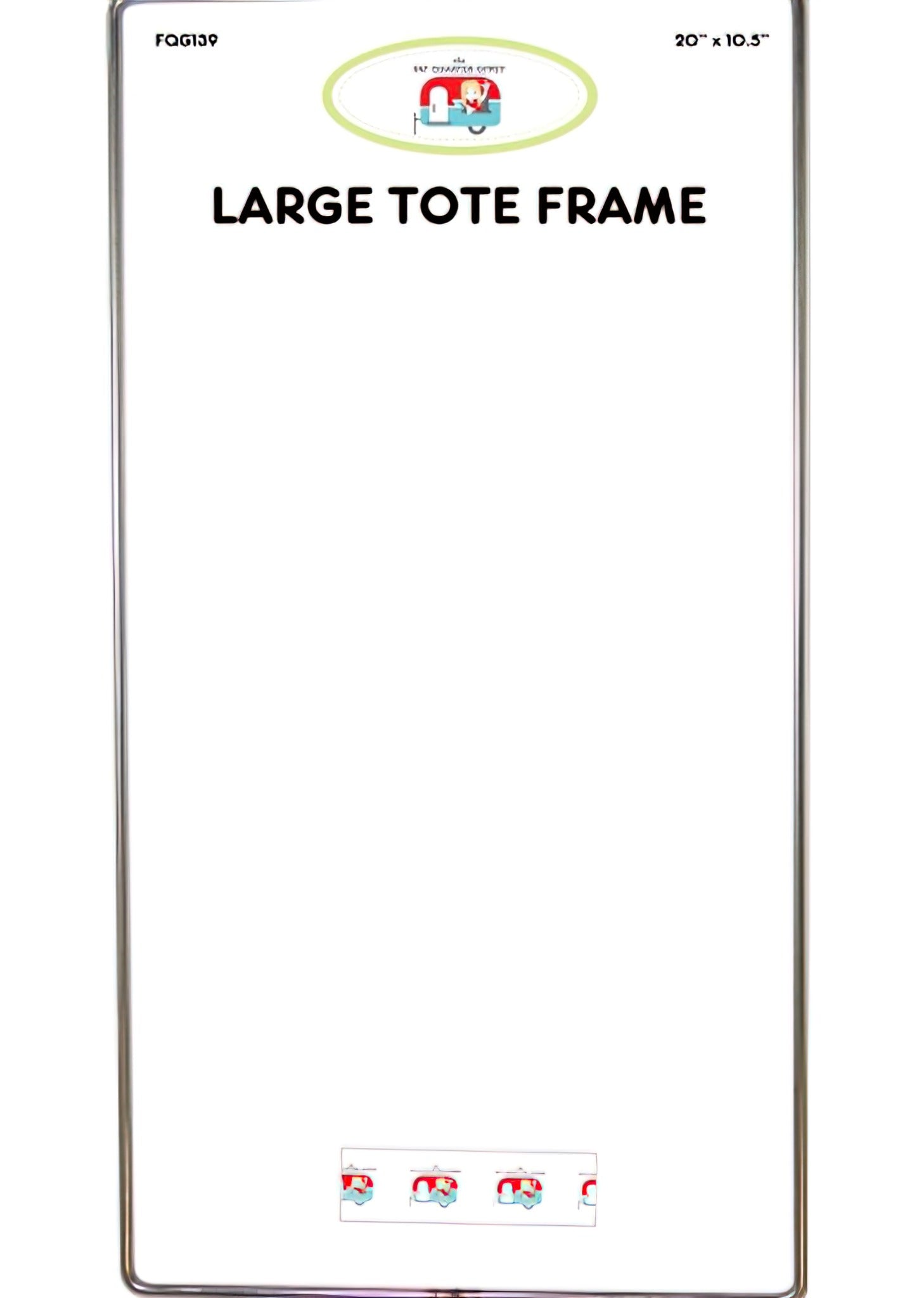 Wire Framed Totes Large Frame 20x10.5 by The Fat Quarter Gypsy – Quilt ...